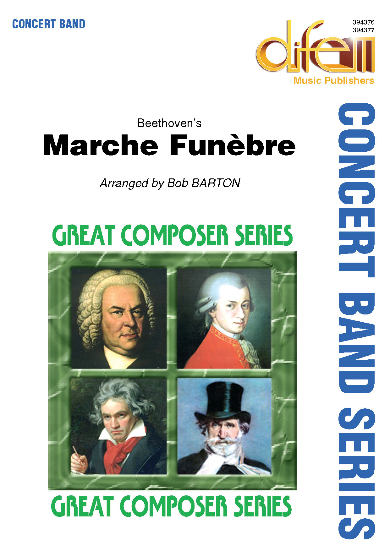 Marche Funèbre, CONCERT BAND, Beethoven arr. Bob Barton - Difem